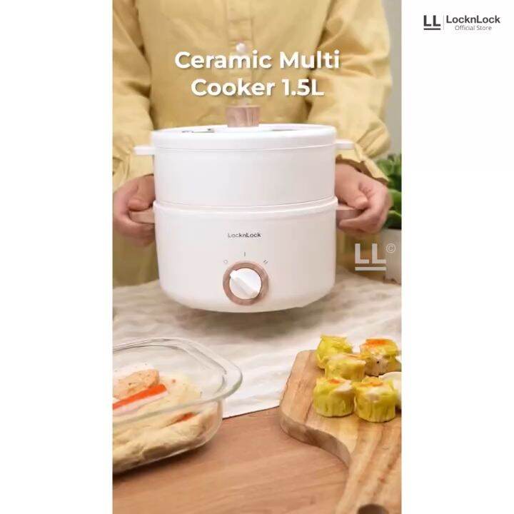 MULTI COOKING Electric LocknLock/Lock & Lock EJP129WHT - 1,5 Liter ...