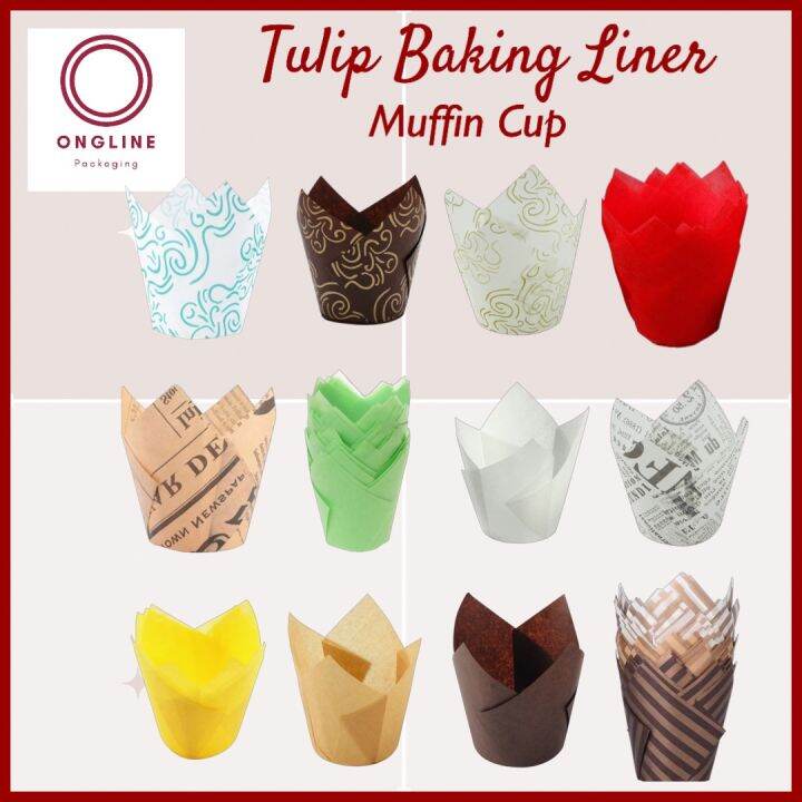 50 pcs. | Tulip Muffin Cup | Cupcake Liner | Baking Liner | Lazada PH