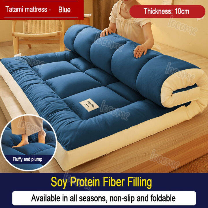 Thickened Velvet Mattress Tatami Home/Dormitory/Student Solid Color ...
