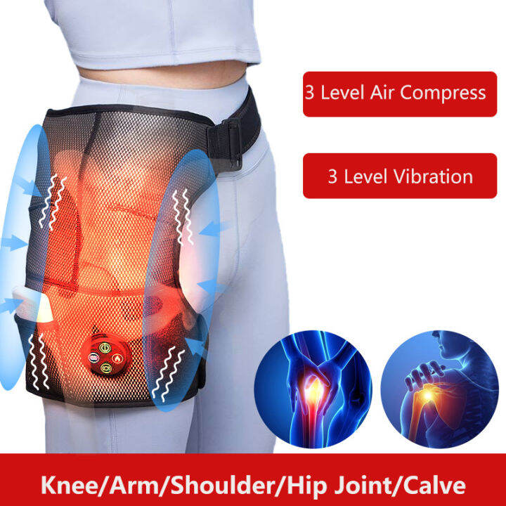 Electric Calves Shoulder Knee Massager AirBag Hot Compress Vibrating ...