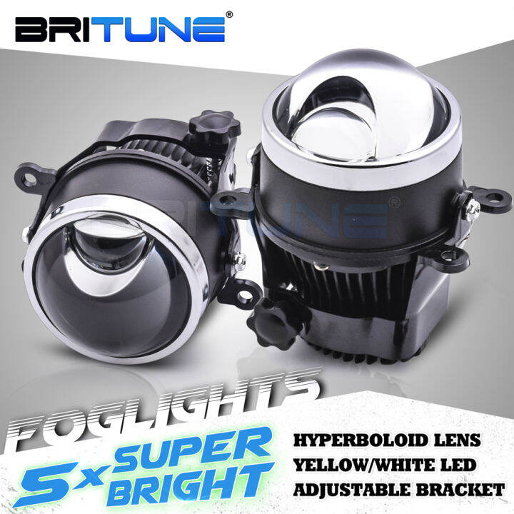 Hyperboloid Bi LED Fog Light For Honda City Civic Accord Fit Jazz CR-V ...