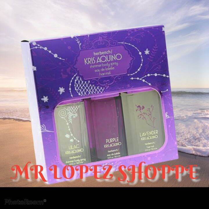 Bench Kris Aquino Purple EDT Set 3x30ml w/ free bench paper bag | Lazada PH