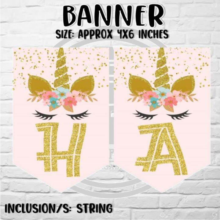 Unicorn theme happy birthday banner | Lazada PH