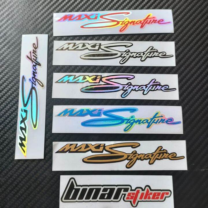 STIKER CUTTING TULISAN MAXI SIGNATURE | Lazada Indonesia