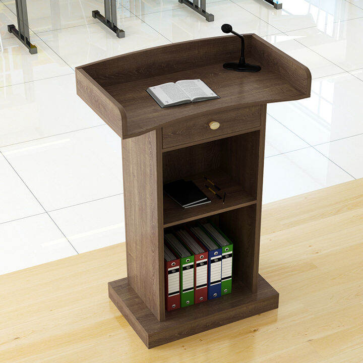Simple Modern Speaker Desk with Drawer Welcome Desk Reception Desk ...