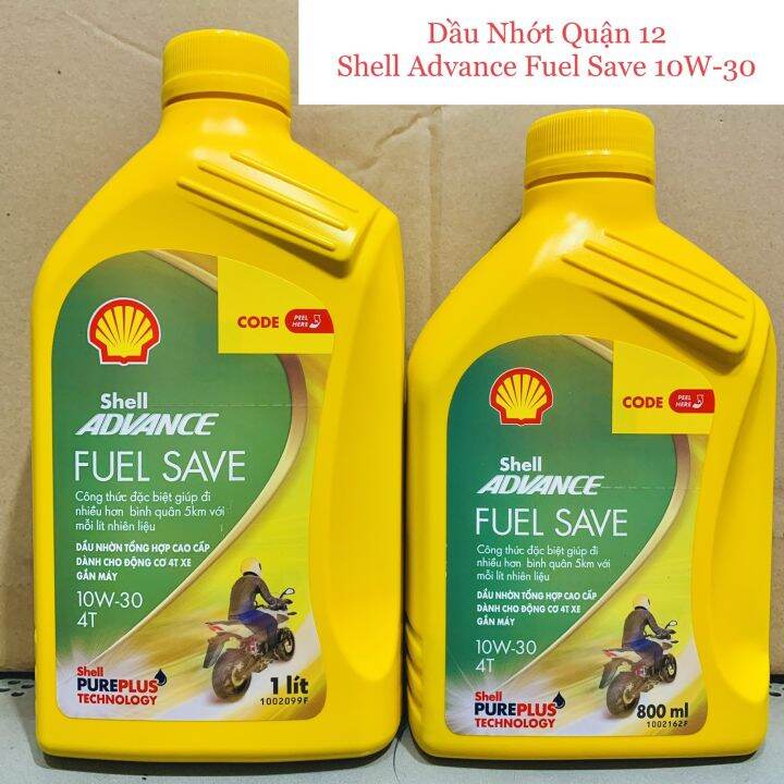Nhớt Tổng Hợp Xe Số - Tay Côn Tiết Kiệm Xăng SHELL ADVANCE FUEL SAVE ...