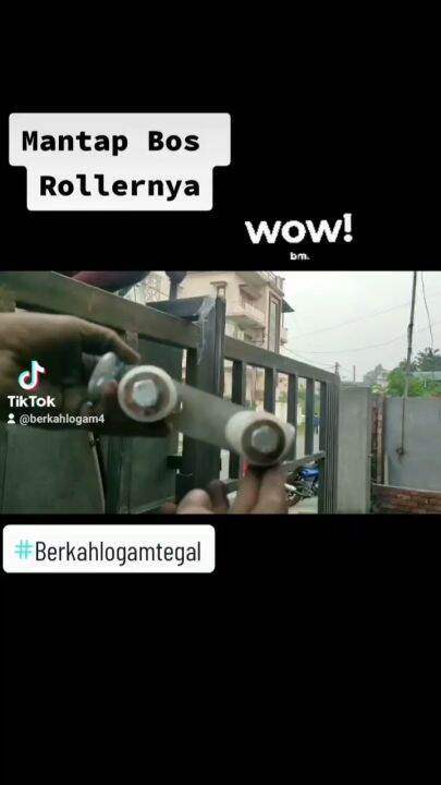 Roda Nilon / Roller Pintu Pagar Besi Stainless Kayu Diameter 42 mm ...