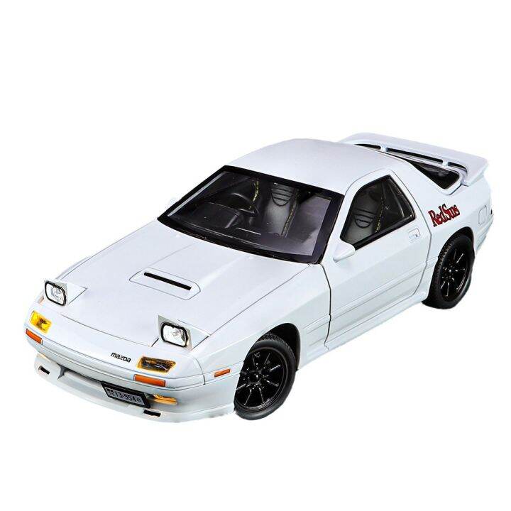 【RUM】1:24 Scale Mazda RX7 Alloy Car Model Light & Sound Effect Diecast ...
