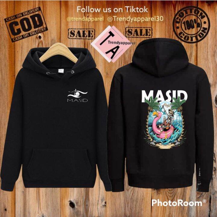 Masid design hoodie jacket with zipper for unisex adult | Lazada PH