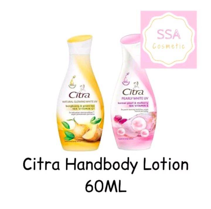 Citra Hanbody Lotion 60ml Bengkoang Korean Pearl Kemasan Kecil Pemutih ...