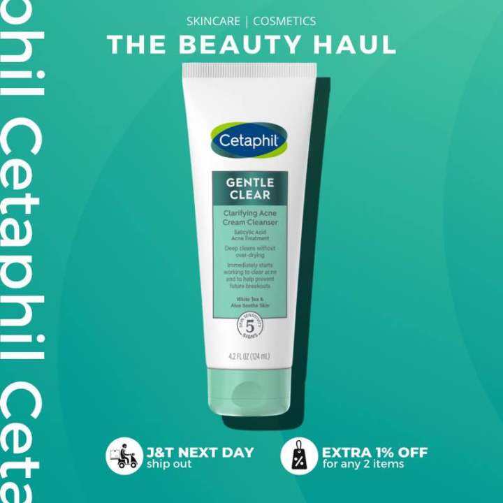 Cetaphil Gentle Clear Clarifying Acne Cream Cleanser with 2% Salicylic Acid | Lazada PH