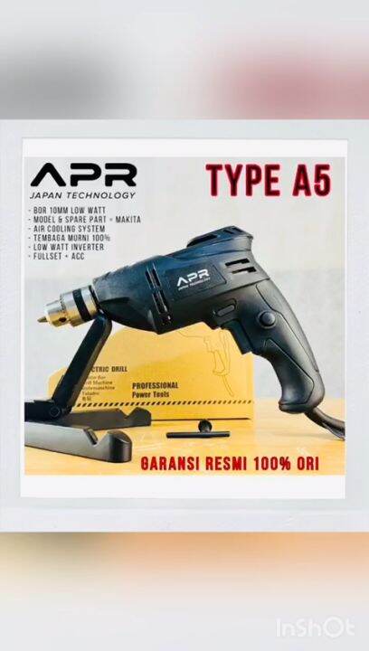 Bor listrik 10mm APR JAPAN type A5 LOW WATT FULL FITUR besi | Lazada ...