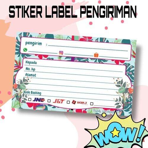 Stiker Pengiriman Simpel Minimalis isi 100 lembar | Lazada Indonesia