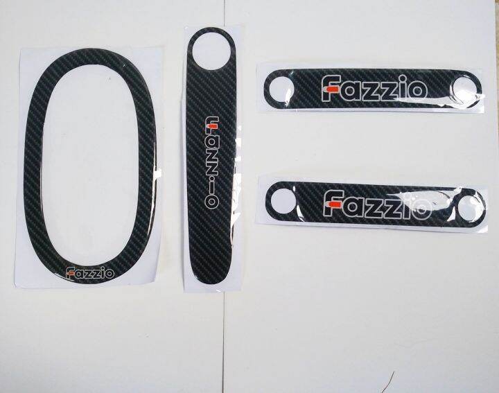 paket set sticker timbul yamaha fazzio / variasi fazzio / emblem body ...