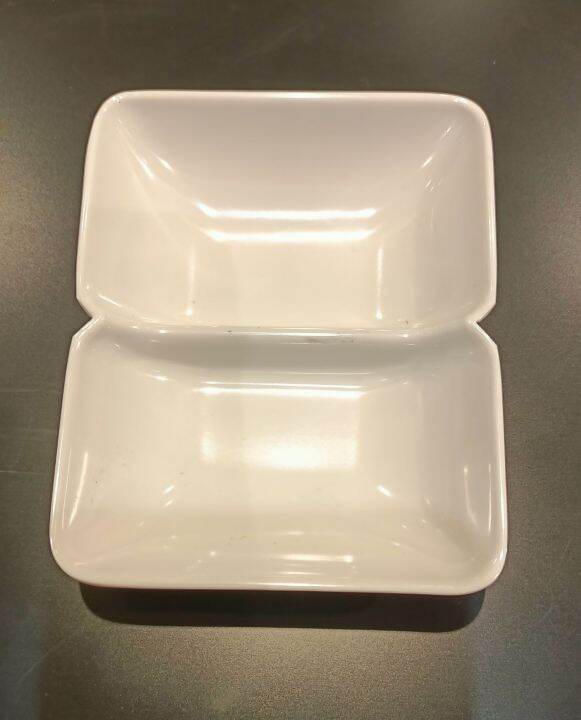 Melawares Sauce Plate with divider 4x3inches | Lazada PH