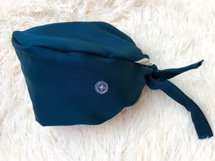 MEDICAL CAP/ SURGICAL CAP/ WORKING CAP with BUTTON and SWEAT BAND ...