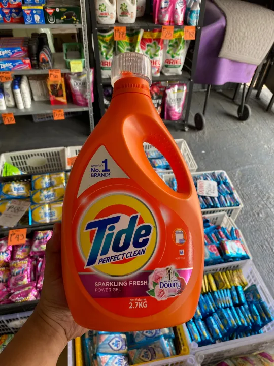 Tide Liquid Sparkling Fresh Laundry Liquid Detergent Bottle (2.7kg ...