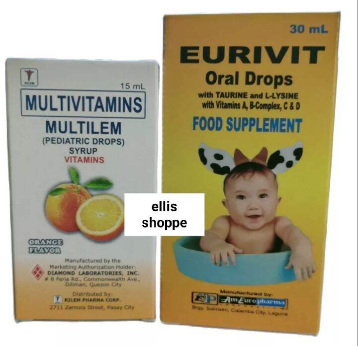 Multilem 15ml / Eurivit Food Supplement 30ml Oral Drops Syrup Orange ...