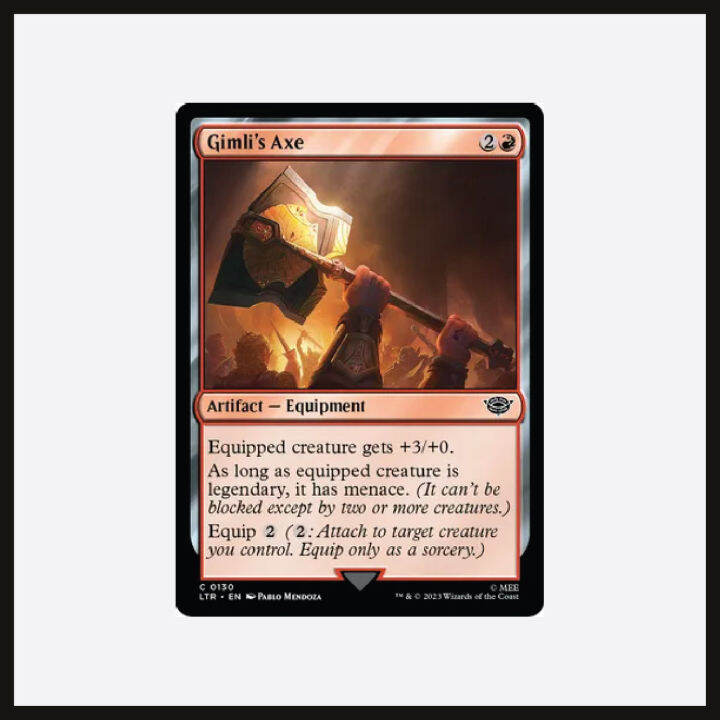 [MTG][Artifact][Red] Gimli's Axe [Magic: The Gathering Trading Card ...