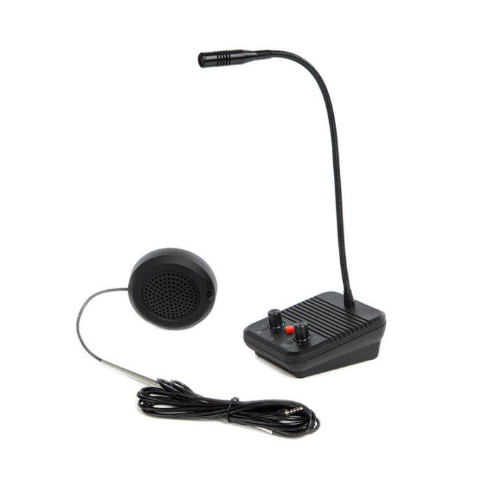 【Improve business services】Dual Way Window Speaker Intercom System Bank ...
