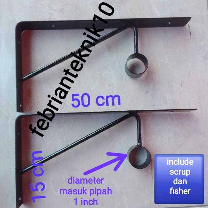 RAK SIKU BESI PENYANGGA SERBAGUNA / GANTUNGAN BAJU DINDING BRACKET ... RAK SIKU BESI PENYANGGA SERBAGUNA / GANTUNGAN BAJU DINDING BRACKET ...