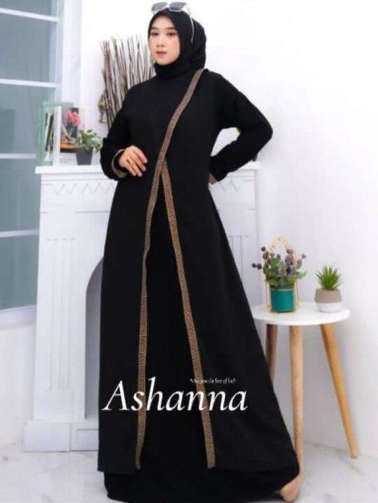Gamis abaya Turki hitam | Lazada Indonesia
