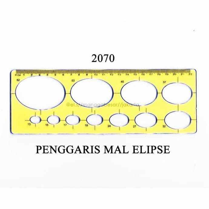 Penggaris Oval / Mal Oval Butterfly 2070 | Lazada Indonesia