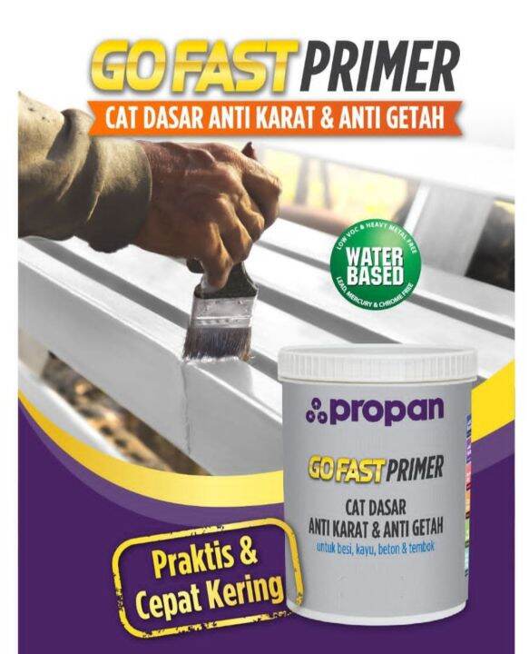 propan go fast primer cat dasar primer waterbased anti karat dan getah ...