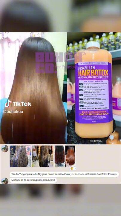 Buhok Co. Original Brazilian hair Botox Hair treatment up to 80% ...