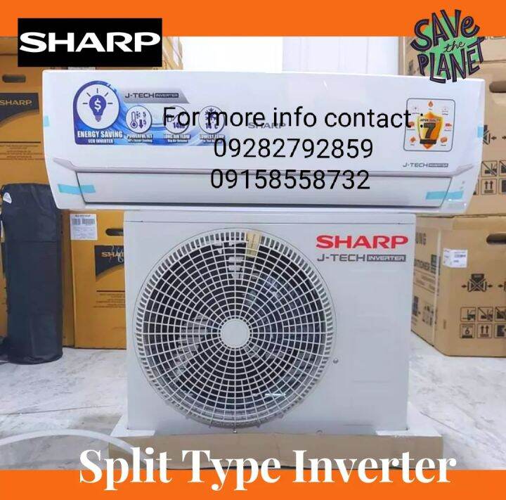 SHARP 2.5HP SPLIT TYPE INVERTER AIRCON | Lazada PH