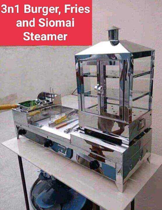 Complete 3in1 Burger/Frier/STEAMER in 12x12 GAS TYPE | Lazada PH