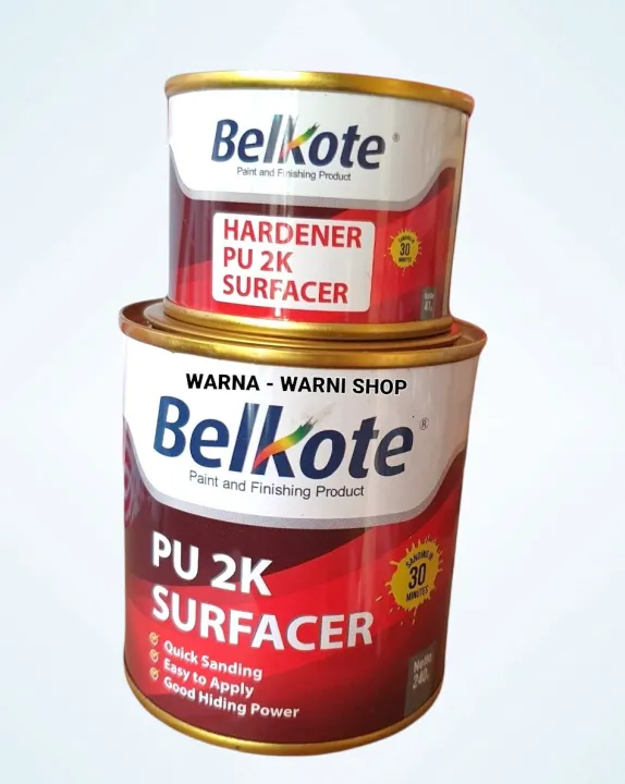 CAT BELKOTE SURFACER / EPOXY PU + HARDENER - ABU-ABU 250 GRAM | Lazada ...