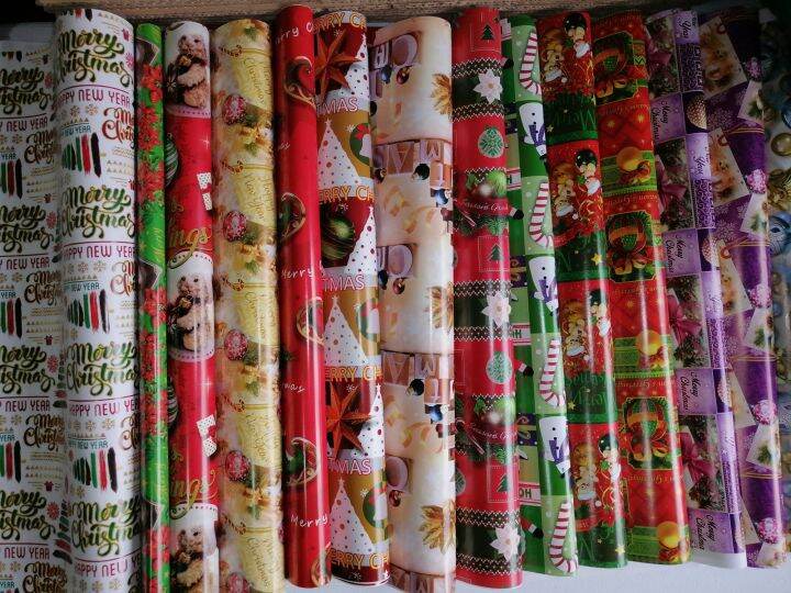 Christmas Gift Wrapper 25 pcs (Coated) Assorted Design | Lazada PH