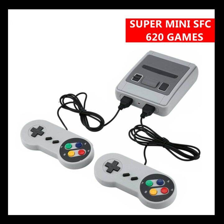 Super Mini SFC Classic Game Collection Built-in 620 Games Family TV ...