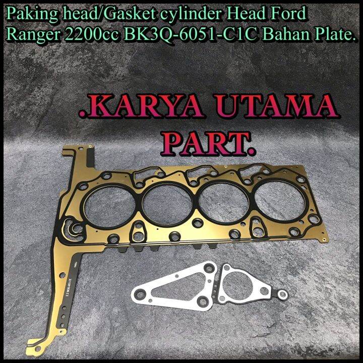 Paking Head/Gasket Cylinder Head Ford Ranger 2200cc BK3Q-6051-CIC Bahan Plate | Lazada Indonesia