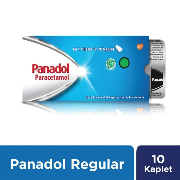 PANADOL PARACETAMOL 10 KAPLET PANADOL BIRU SAKIT KEPALA DEMAM | Lazada ...
