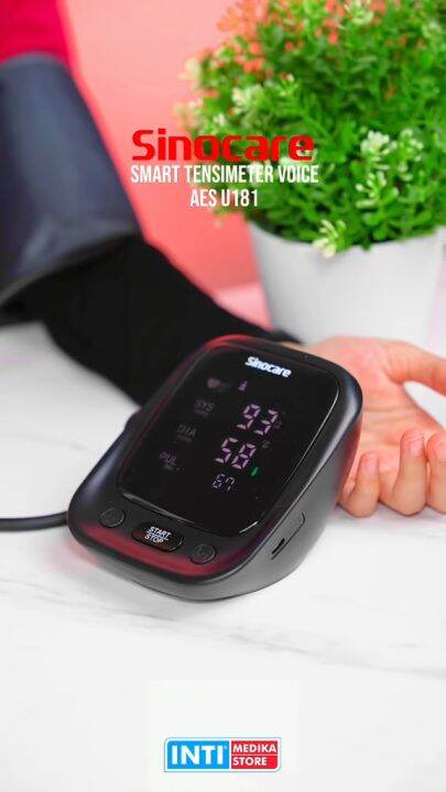 SINOCARE - Tensimeter Digital Otomatis Layar LED + Suara AES U181 ...