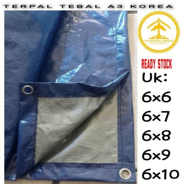 Terpal 6x6, 6x7, 6x8, 6x9, 6x10 Meter. Tebal A3 Korea | Lazada Indonesia