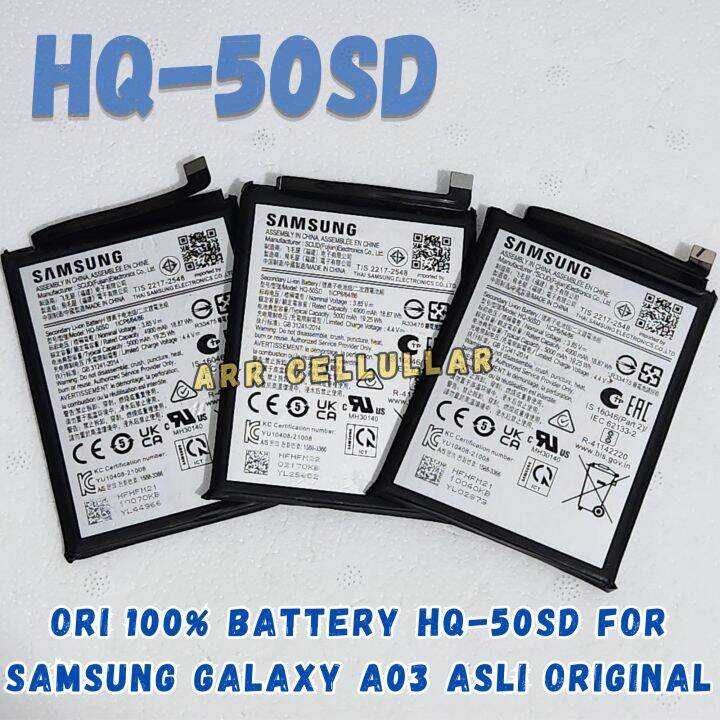 Battery Batre Baterai ORI Samsung Galaxy A03 HQ-50SD Original Quality ...