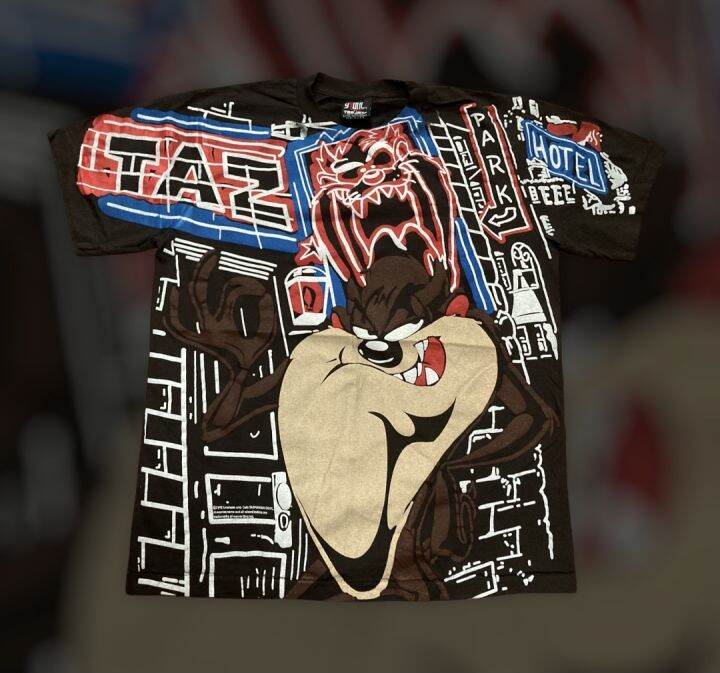 เสื้อ Ovp ลายการ์ตูน TAZ MANIA สไตล์ปี90s | Lazada.co.th