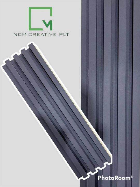 FLUTED PANEL - DARK GREY 25Mm | Lazada