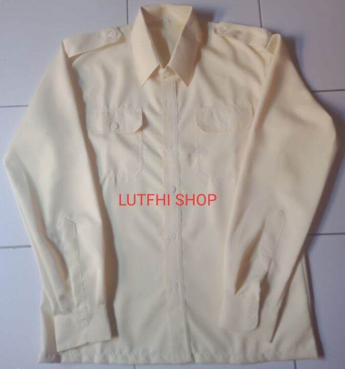baju pdh sus satpam cream / kemeja pdh pdl sus security terbaru warna ...