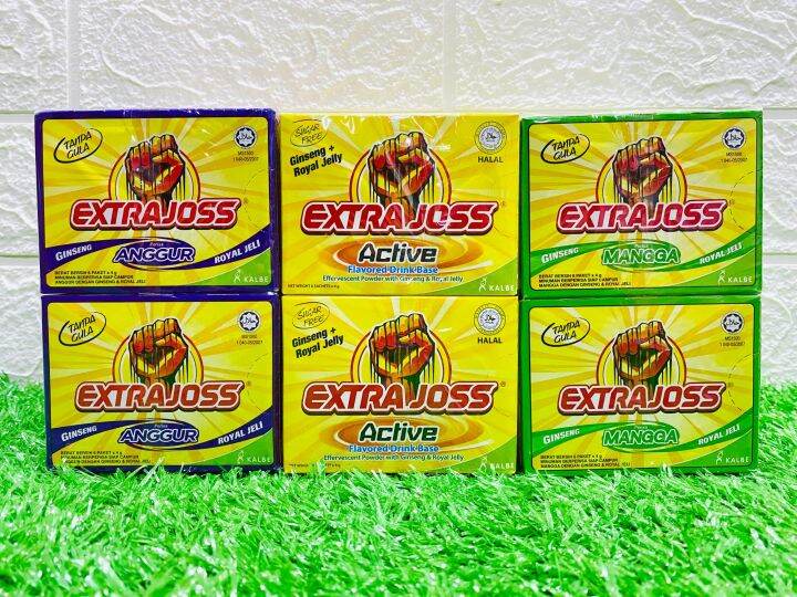EXTRA JOSS [ANGGUR, ACTIVE, MANGGA] [6SACHETS X4G] [HALAL] [GINSENG ...
