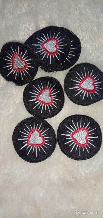 Bet Bulat Hati Bersinar Lambang SH Terate Badge PSHT Bordir Komputer ...