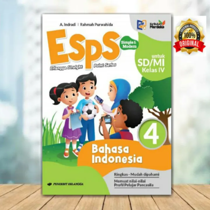 buku pelajaran sd kelas 4 esps bahasa indonesia kurikulum merdeka ...