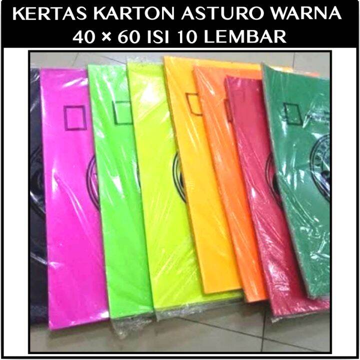 Kertas Karton Asturo Warna Warni Per 10 Lembar | Lazada Indonesia