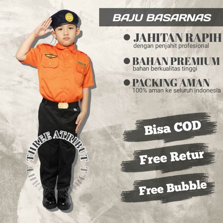 BAJU PROFESI ANAK SERAGAM BASARNAS PAKET LENGKAP | Lazada Indonesia