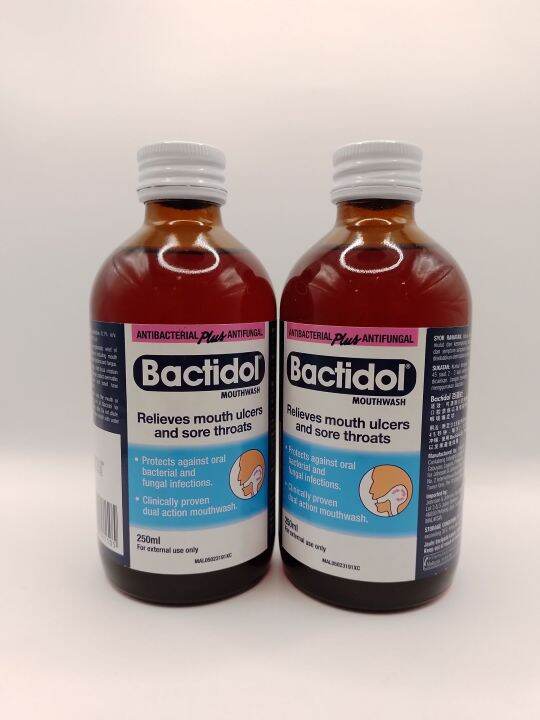 Bactidol Antibacterial Plus Antifungal Mouthwash 250ml | Lazada