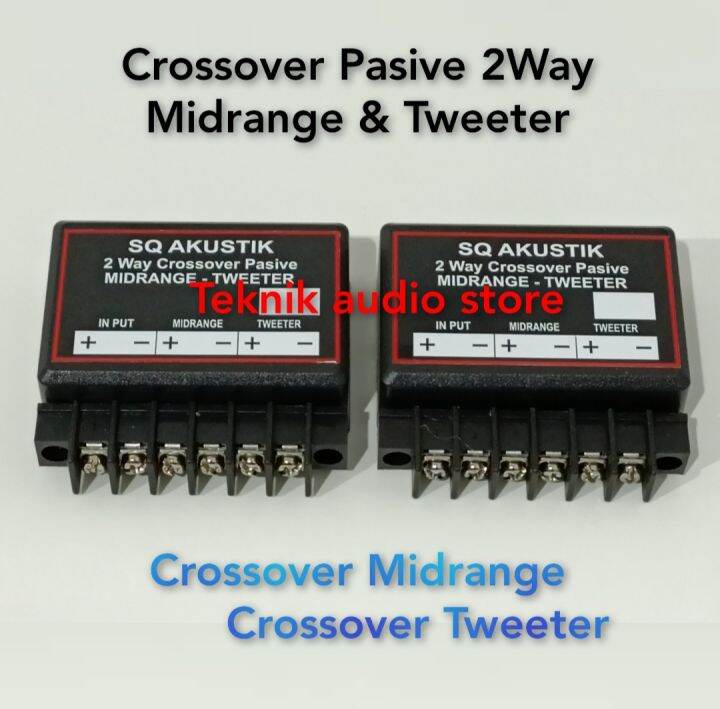 Crossover 2way Universal SQ Akustik Khusus Speaker Midrange Dan Tweeter ...