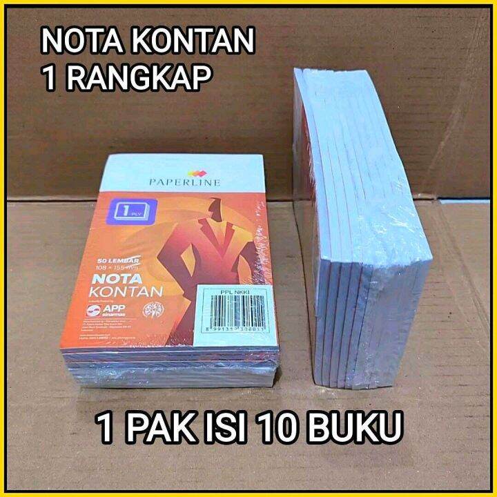 1 Pak Nota Kontan 1 Ply isi 10 Buku ( 3 Pilihan Merek ) | Lazada Indonesia